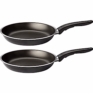 IKEA KAVALKAD Frying Pan Set of 2, Black Teflon Classic Non-Stick Coating