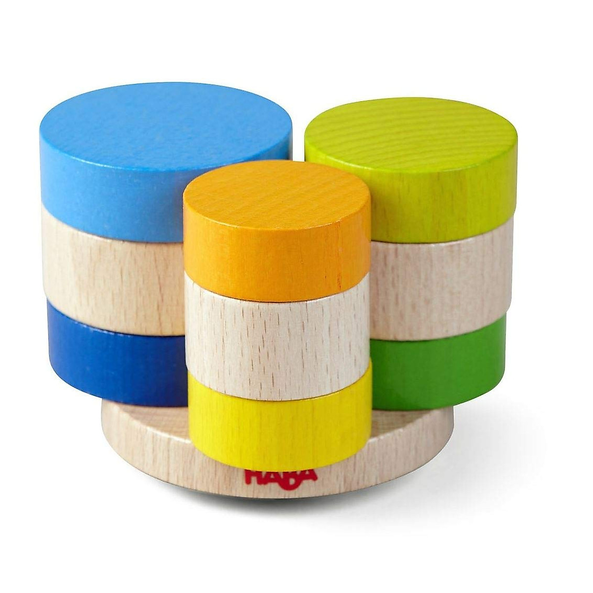 HABA Wooden Wobbly Tower Stacking Game (Made in Germany)