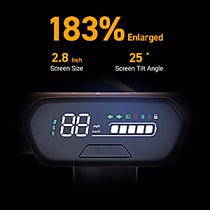 Segway Ninebot E2 Electric KickScooter- 250W Brushless Motor, Up to 15.5 Miles Range & 12.4 MPH, 8.1" Shock-Absorbing Tires, Electronic Drum Brake, Commuter E-Scooter for Adults and Teens