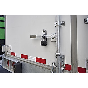 BRINKS - 50mm Commercial Laminated Steel Weather Resistant Padlock with 2” Shackle - TPE Wrapped and Hardened Boron Steel Shackle, Black