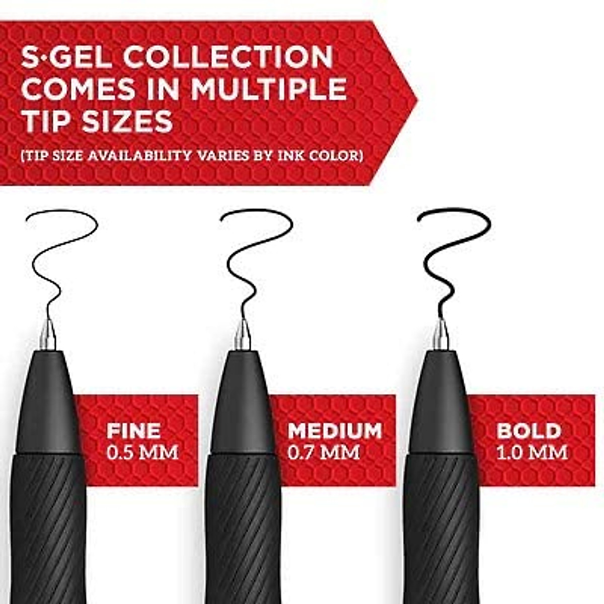 SHARPIE S-Gel Retractable Gel Pens, Bold Point, Assorted Ink, 4/Pack (2116198)