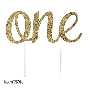 FIRST BIRTHDAY DECORATION SET FOR GIRL- 1st Baby GIRL Birthday Party, Stars Paper Garland, Gold Cake Topper "One", Pink Banner, Pink Fiesta Hanging Paper Fan Flower, Pink Baby Hat (Pink)