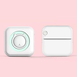 YDuupxe Mini Printer ABS Smart Pocket Thermal Picture Printer USB Photo Printer iOS (Blue)