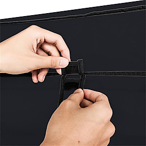 HARRYMONIYA 7 Tiers Portable Shoe Rack Closet Fabric Cover Shoe Storage Organizer Cabinet Black