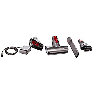 Dyson Cyclone V10 Animal Lightweight Cordless Stick Vacuum Cleaner + Torque Drive Cleaner Head + Mini Motorized Tool + Mini Soft Dusting Brush + Combination Tool + Crevice Tool + Dock Station