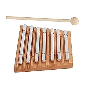 Energy Chime with Mallet Rhythm Wind Chime 7 Tone Hand Chimes Wind Chimes Percussion Instruments Reminder Meditation Chimes for Classroom Management Teaching Supplies 16.8 * 15 * 13cm