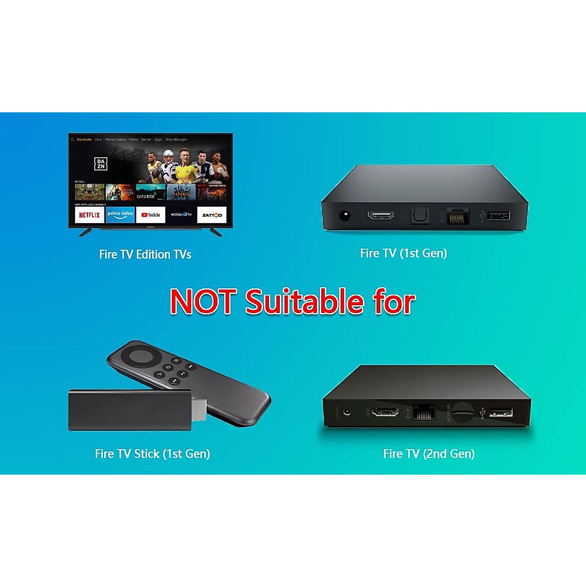 L5B83H Voice Replacement Remote Control (2nd Gen) Fit for Amazon Fire TV Stick 4K, 1st Gen Fire TV Cube, 2nd Gen Fire TV Cube, Fire TV Stick 2nd Gen(3rd Gen),Fire TV Stick Lite,Amazon Fire TV 3rd Gen