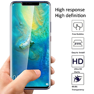 Orzero (2 Pack) Soft TPU Screen Protector Compatible for Huawei Mate 20 Pro, HD Premium Quality Edge to Edge (Full Coverage) High Definition Anti-Scratch Bubble-Free