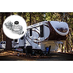 Stanbroil Vertical Two Stage Propane Regulator with 3/8" Female NPT Outlet and 1/4" Female NPT Inlet for Propane Tank