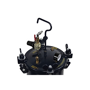 CALIFORNIA AIR TOOLS 255C 2.5 Gallon Pressure Pot for Casting, Blue & CAT-1P1060S Light & Quiet Portable Air Compressor, Silver