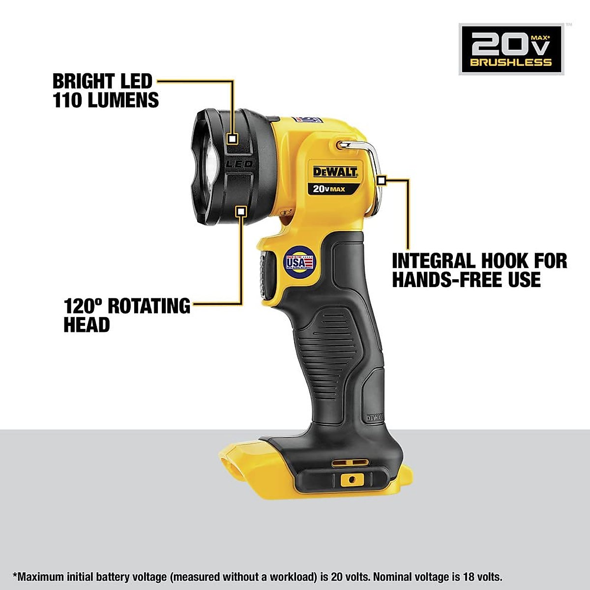DEWALT 20V MAX* XR Cordless 4-Tool Combo Kit 4 TOOL COMBO KIT (DCK449E1P1)