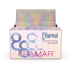 Framar Ethereal Pop Up Hair Foil, Aluminum Foil Sheets, Hair Foils For Highlighting - 500 Foil Sheets
