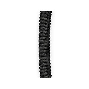 Glorious Coiled Keyboard Cable – Coiled USB C Cable Artisan Braided Cables for Mechanical Gaming Keyboard Coiled Cable - Custom Keyboard Cable (Black)