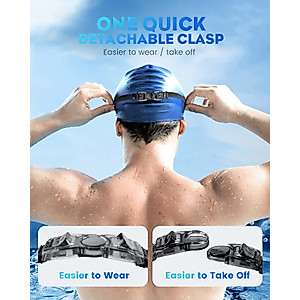 Victoper Adjustable Swim Goggles 2 Pack, Anti Fog&UV Swimming Goggles for Audlt, No Leaking Swim Glasses for Men Women Youth