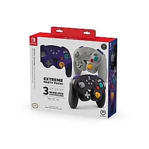 PowerA Extreme Party Pack Wireless Controller for Nintendo Switch - GameCube Style: 3 Pack - Nintendo Switch (Only at Amazon)