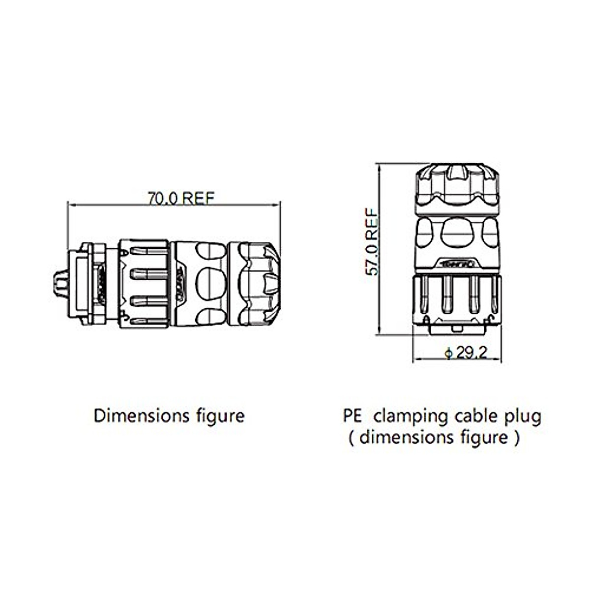 CNLINKO 12 Pin Power Industrial Circular Connector, Female Plug & Male Panel Mount Receptacles Socket Jack, Outdoor Waterproof IP67, AC DC