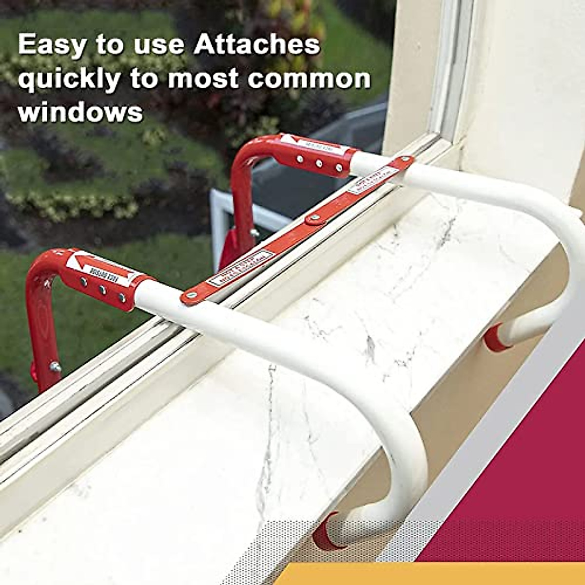 FGQCBBYC Fire Escape Ladders Rope Ladder 2-6 Storey Evacuation Safety Ladder with Anti-Slip Rungs, Emergency Fire Escape Ladder, for Indoor/Outdoor Weight Capacity up to 1000lb,4M/13FT