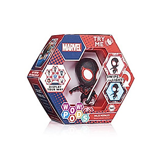 WOW! PODS Avengers Collection - Miles Morales | Superhero Light-Up Bobble-Head Figure | Official Marvel Collectable Toys & Gifts