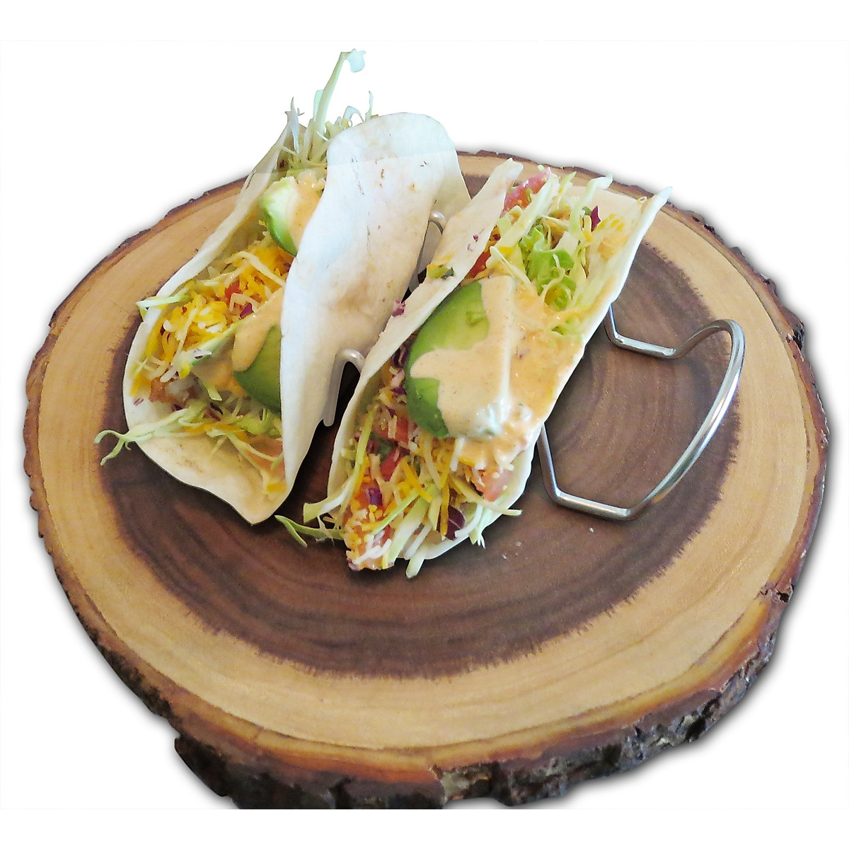 Taco Tuesday Taco Holders (4 PACK - 3 TACO HOLDER) Family Dinner ideas = Taco Time! Best Taco Holder Easy to Clean- Includes Taco Recipes -Holds Hard and Soft Taco Shell- Stand Up Taco Rack