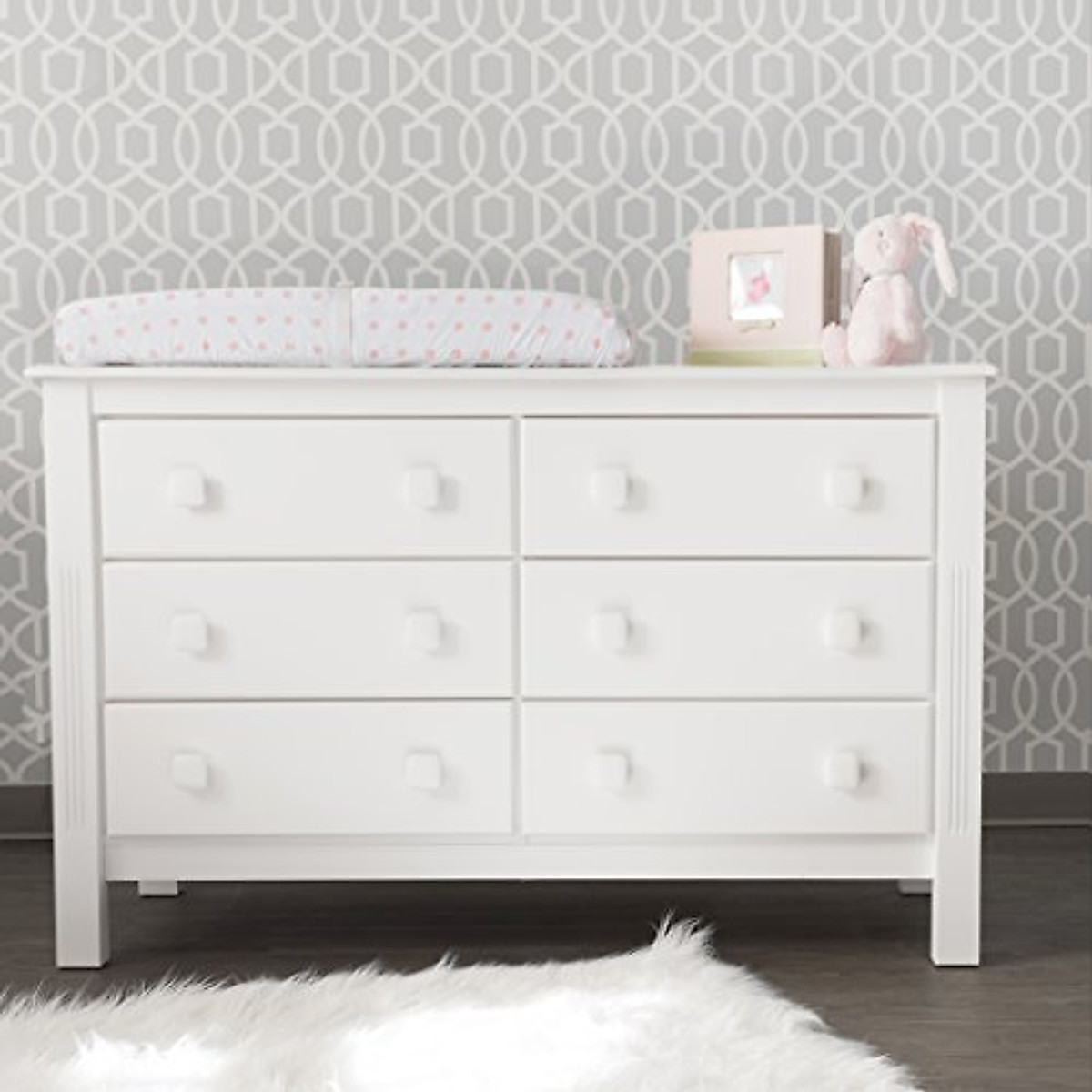 Ely's & Co. Patent Pending Waterproof Sheets, White and Pink Chevron and Polka Dots (2 Pack) (Changing Pad Cover, Pink)