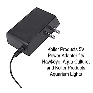 Koller Products 5V Power Adapter - Aquarium LED Lights - AQ51000, 2 x 3 x 3"