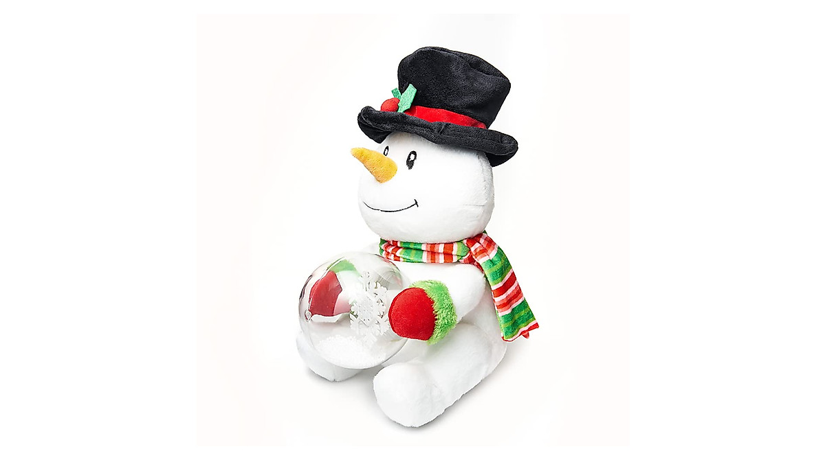 Cuddle Barn Snowglobe Stormy Animated Christmas Snowman