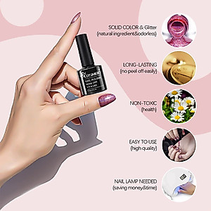 COSMOO Holographic Gel Nail Polish, Holo Nail Polish with Shiny Shimmer Laser Effect (Holo-012)