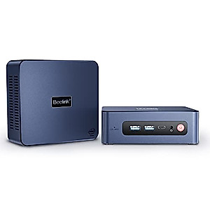 Beelink U59 Mini PC 11th Gen 4-Cores N5105, Office Mini Computer 8GB DDR4 500G SSD, Dual Display 4K UHD 60Hz Dual LAN/WiFi5/BT4.0/Auto Power On/WOL/PXE/Openwrt/VESA Home/Office