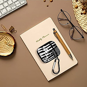 American Gun Flag Compatible with AirPods 2nd 1st Generation Case Cover Cute Funny Shockproof Protector for Men Women