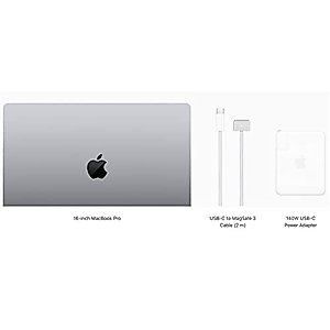 Apple MacBook Pro 16" with Liquid Retina XDR Display, M1 Max Chip with 10-Core CPU and 24-Core GPU, 32GB Memory, 1TB SSD, Space Gray, Late 2021
