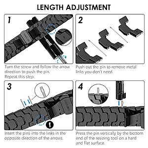 WINGLE Metal Band for Apple Watch Band Ultra 2/Ultra Band 49mm Men, Series 10 46mm, 9/8/7 45mm, SE/6/5/4 44mm, 3/2/1 42mm, Stainless Steel Bands with Folding Clasp iWatch Strap Bracelet, Black/Red