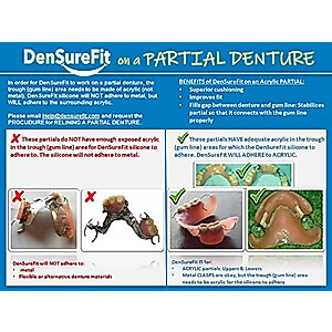 DenSureFit Lower Denture Reline Kit, Unflavored