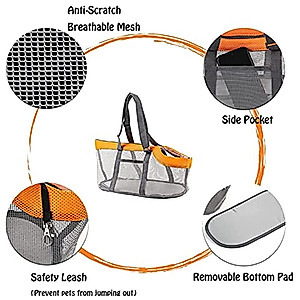 ipetlore Pet Carrier Bag, Dog Purse,Cat Carrier Pet Handbag, Breathable Mesh Design for Small Dogs and Cats,Lightweight Panoramic Pet Bag
