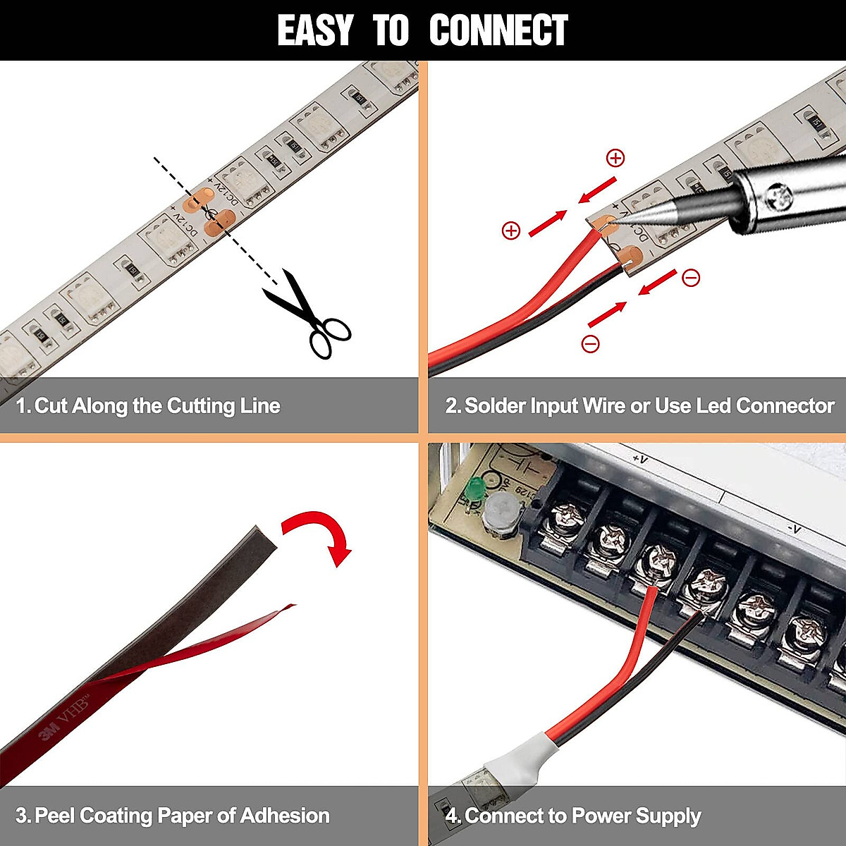 Obcursco Pontoon LED Light Strip, Waterproof Marine LED Light Boat Interior Light Boat Deck Light for Night Fishing. Ideal for Pontoon and Fishing Boat (Blue)