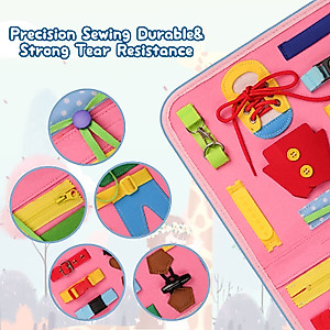 SUGELI Busy Board for Toddlers, 25 in 1 Montessori Toys Activity Board Sensory Toys for 1 2 3 4 5 6 Year Old Girls