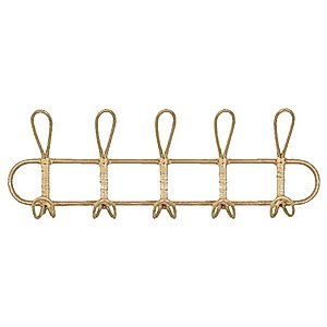 Gravo Large Rattan Wall Hooks Clothes Hat Hanging Hook Crochet Cloth Holder Organizer Hangers Decor for Home Decor