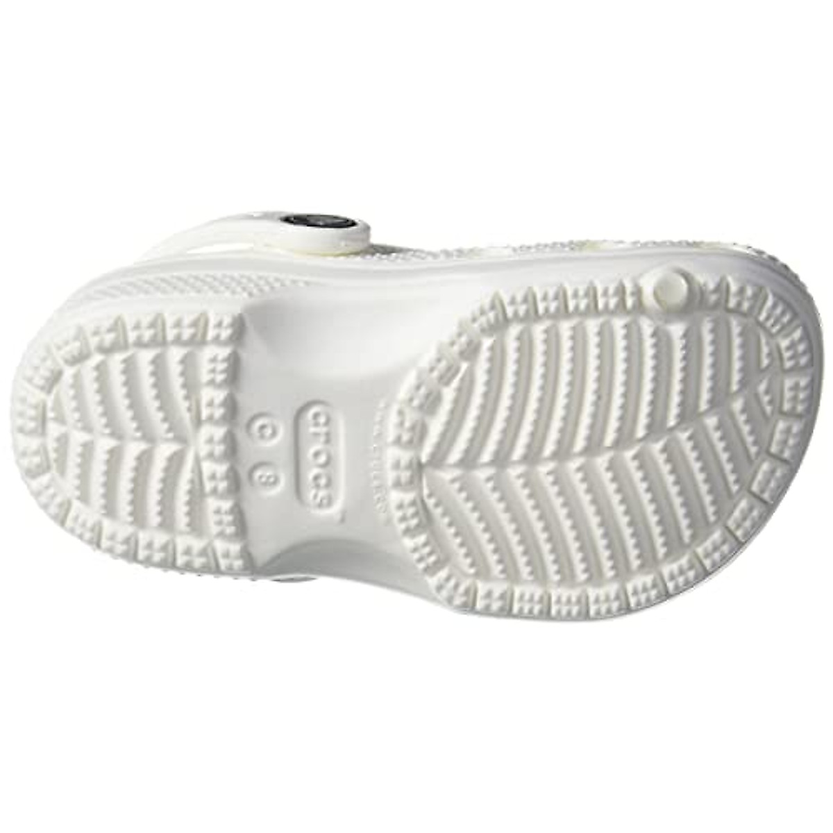 Crocs Kids' Classic Clog , White/White, 12 Little Kid