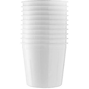 VeZee 168 oz & 5.25 Qt. Translucent Round Deli Container with Lids, A Perfect For Meal Prep Soup, Ice Cream, Freezer, Dishwasher And Microwave Safe:10 Sets