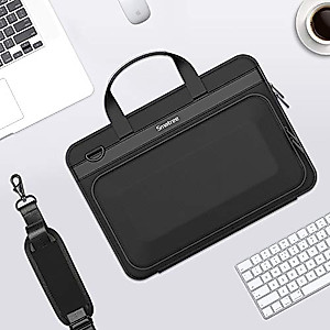 Smatree Heavy Duty Hard Case Compatible for 16.2inch MacBook Pro 2021, for 15.6inch Acer Aspire 5, Predator Helios 300, Nitro 5, for 15.6 inch HP Pavilion (Black)