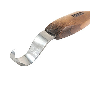 Narex 822104 Small Spoon Carving Hook Knife Right Hand 11/16 Inch Wide Tapered Blade Hardened to Hrc 61 822104