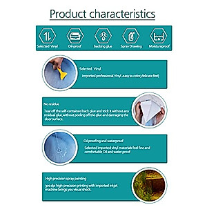 Door Mural - FLFK 3D Door Sticker Peel and Stick, Removable Self-Adhesive Scenic Door Wallpaper for Home Decor, 30.3 "W x 78.7 "L, Set of 2 Sheets