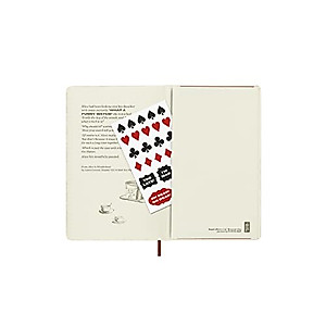 Moleskine Limited Edition Alice In Wonderland 12 Month 2023 Weekly Planner, Hard Cover, Large (5" x 8.25"), Alice