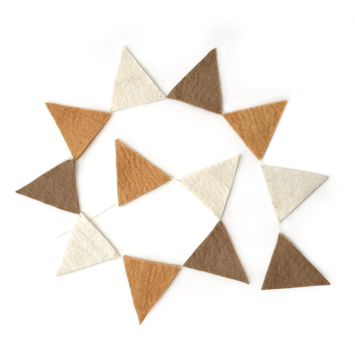 Glaciart One Felt Bunting Banner – Pre- Assembled & Tangle-Free – Party Pennant Banner Decoration for Baby Nursery, Kids Room or Bedroom - Summer, Christmas, Easter & Spring - Home Décor – 5.5ft