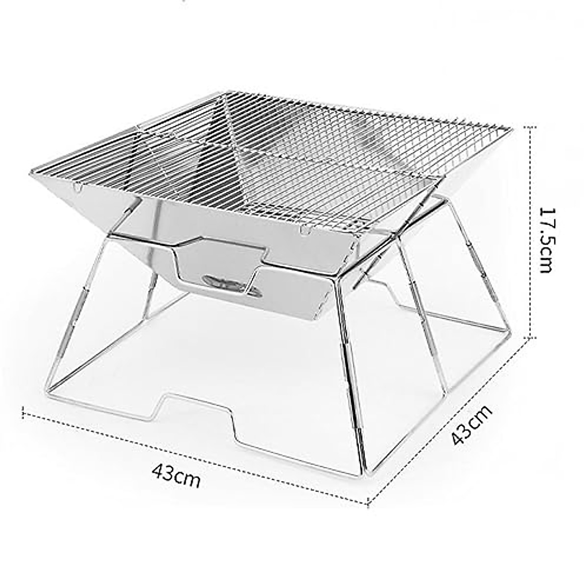 SPICLY Portable Grill Outdoor Portable Folding Barbecue Grill BBQ Grills Detachable Charcoal Firewood Stove Picnic Tools Camping Oven