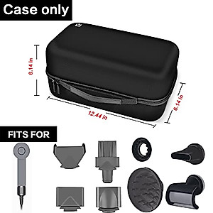 Case Holder Blow Dryer Storage Bag Fits for Dyson Supersonic Hair Dryer Limited Gift Set Edition and Accessories(Box Only-Black