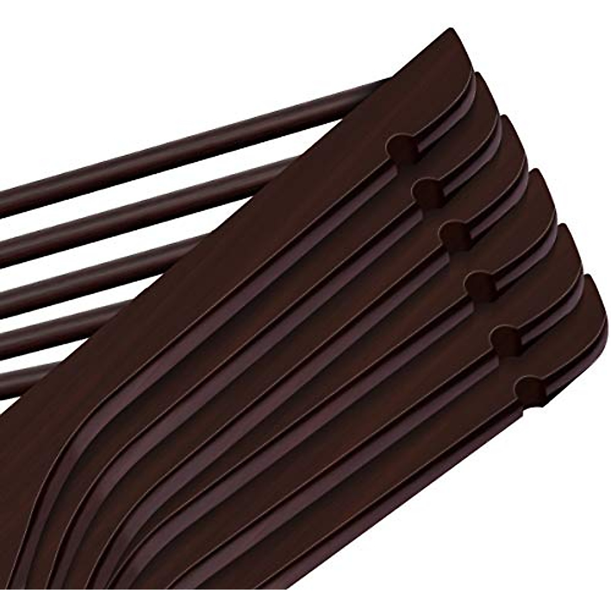 Utopia Home Premium Wooden Hangers - 360-Degree Rotatable Hook - Durable & Slim - Shoulder Grooves - Non-Slip Lightweight Hangers for Coats, Suits, Pant and Jackets (Pack of 20, Brown)