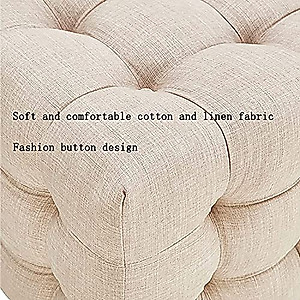 SoOSSN Premium End of Bed Bench,Soft Linen Sofa Bench Seat,Rectangle Footrest Multifunction Accent Bench for Living Room Bedroom (Color : C, Size : 46x16x17inch)