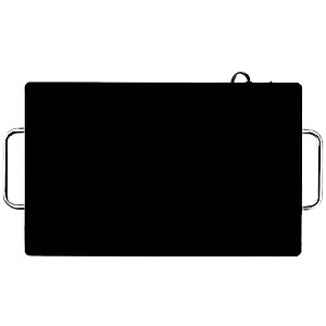 NutriChef Stainless Warming Hot Plate - Keep Food Warm w/ Portable Electric Food Tray Dish Warmer w/ Black Glass Top, For Restaurant, Parties, Buffet Serving, Table or Countertop Use - AZPKWTR45,White