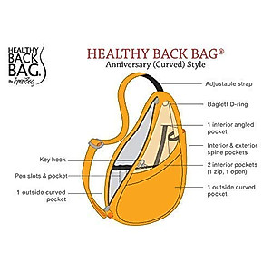 AmeriBag Women's Healthy Back Bag Microfiber Love My Life Small, Chocolate, One Size