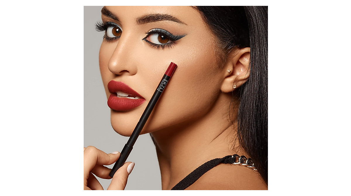 K7L Dark Red Lip Crayon - Waterproof, Long-Lasting Lip Liner